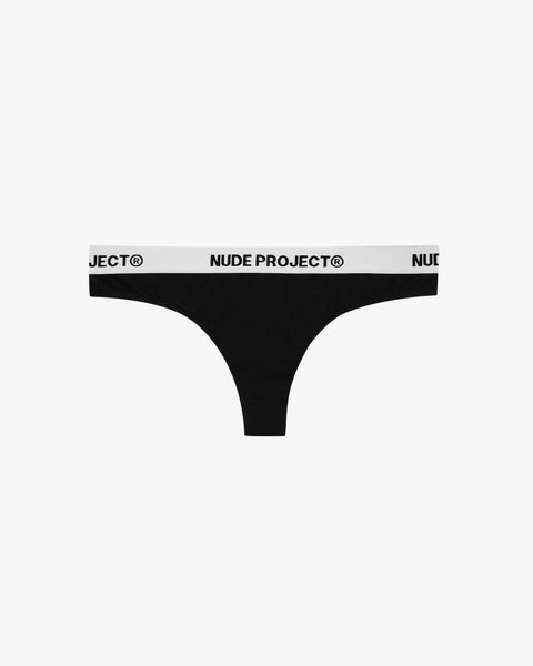 Essential Thong Black Nude Project