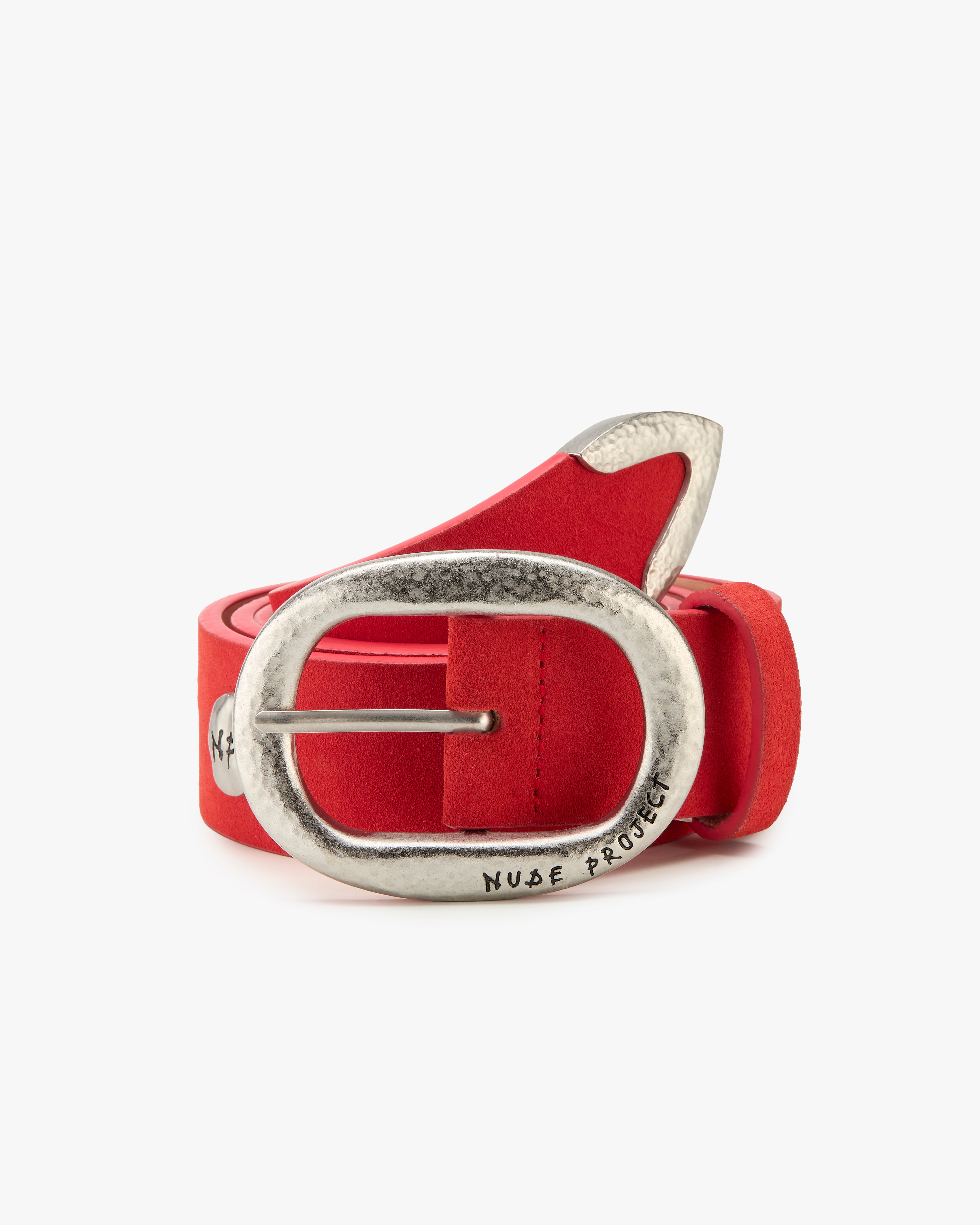 Suede Belt Red – Nude Project