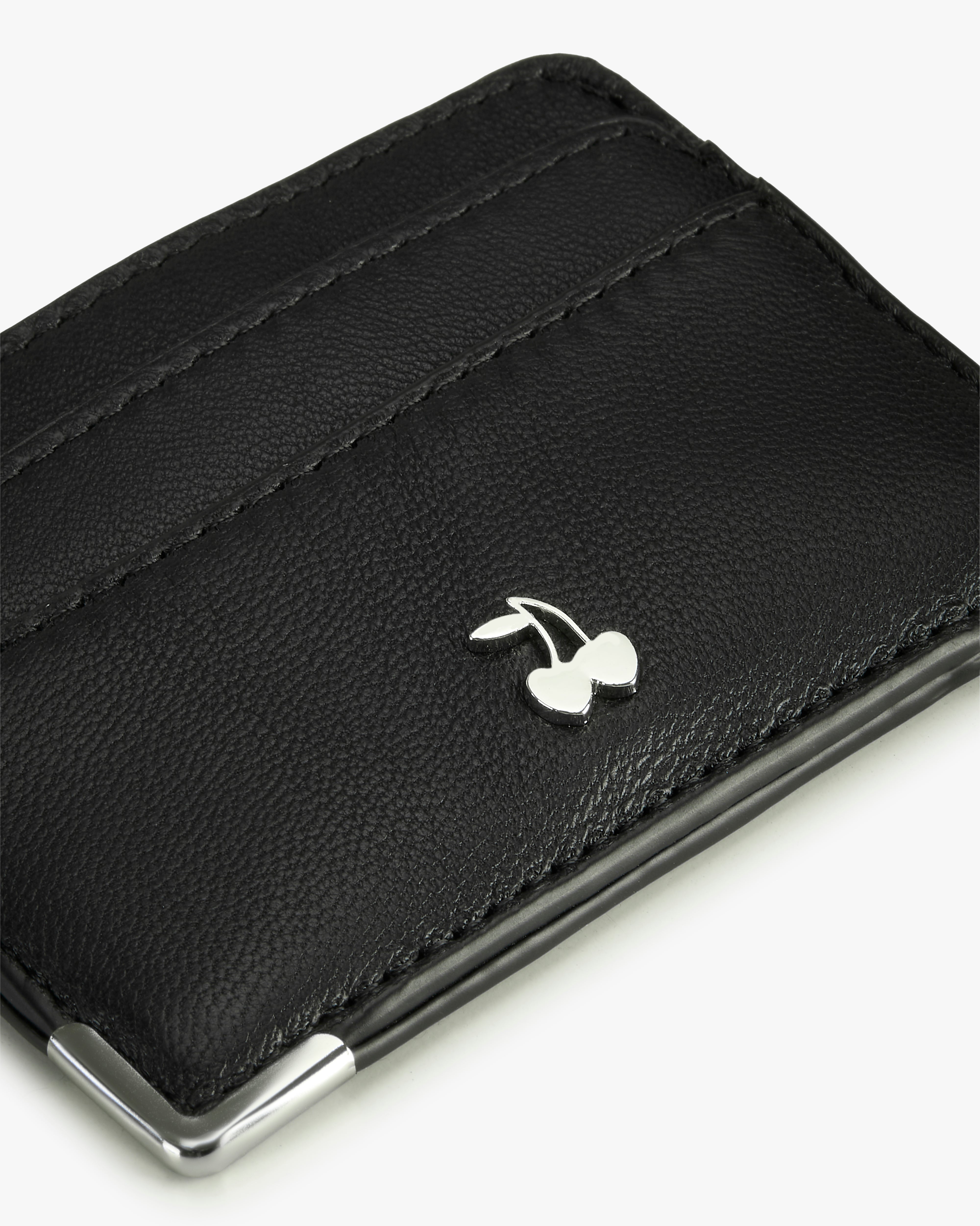 Rose Leather Cardholder Black – Nude Project