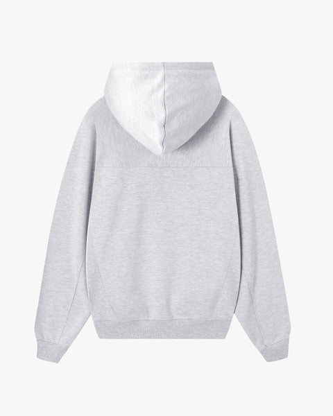 Essentials Zip-Up Hoodie Grey Melange – Nude Project