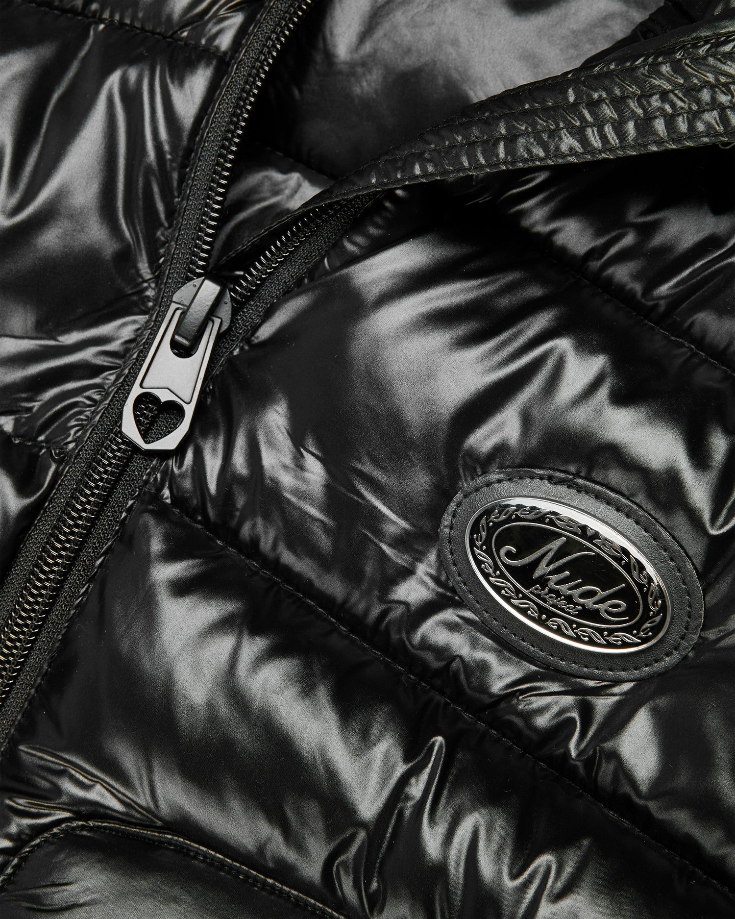 ICONIC PUFFER JACKET BLACK – Nude Project